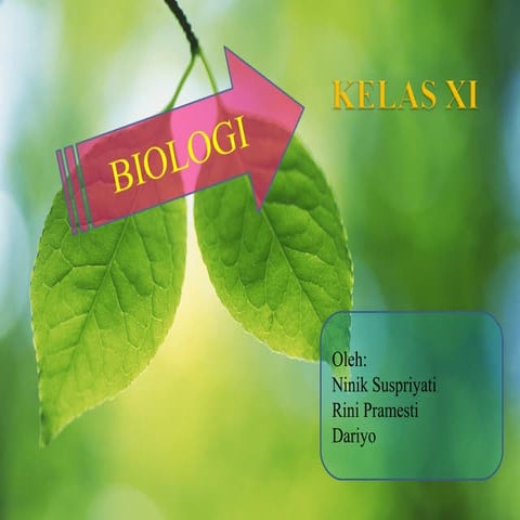 Biologi sma kelas xi | PPT