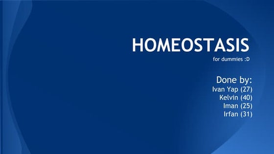 Powerpoint homeostasis | PPT