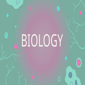 BASIC KNOWLEDGE OF BIOLOGY GRADE 6 SUBJECT | PPTX