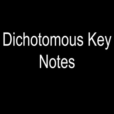 Biology - Chp 18 - Dichotomous Key - PowerPoint | PPT
