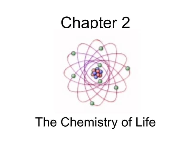 The Chemistry of Life | PPT