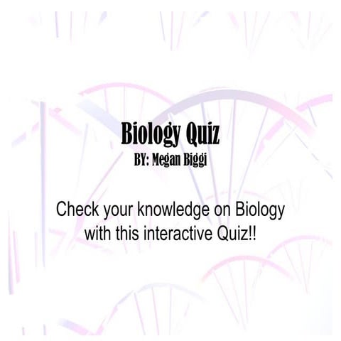 Biology Quiz | PPT