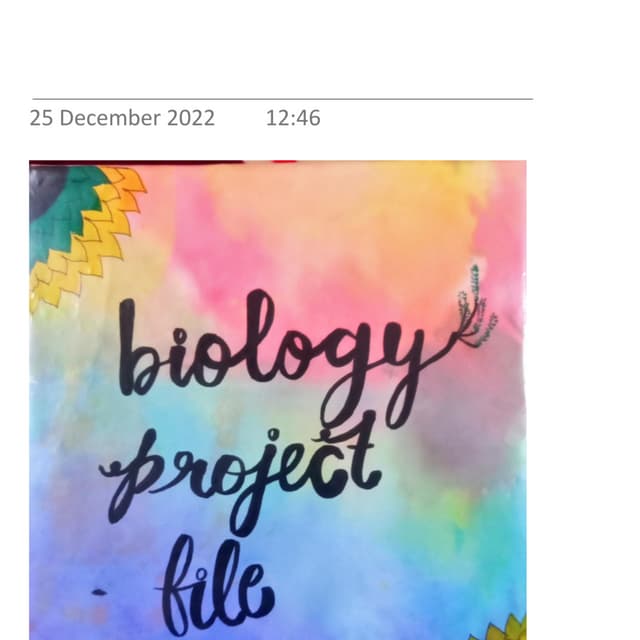 BIOLOGY FILE PART 1pdf | PDF