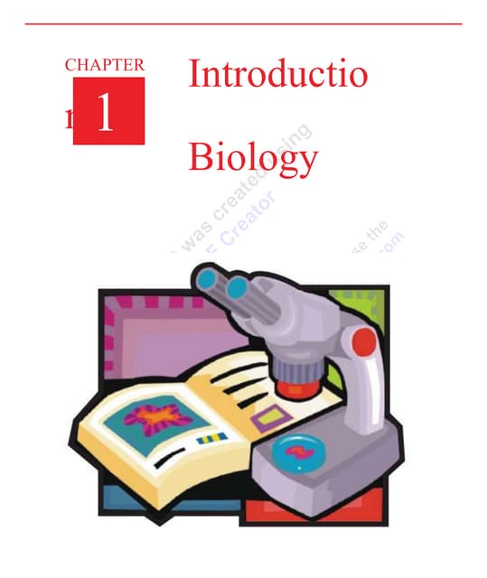 Introduction to biology | PPTX