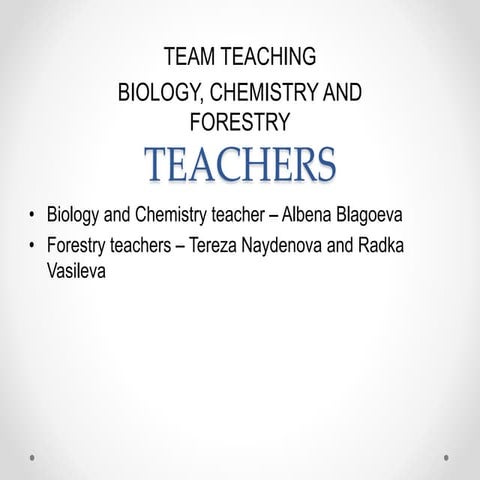 Biology and forestry | PPTX