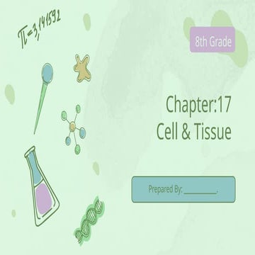 Cell tissues and organs | PPTX
