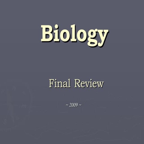Biology Final Review | PPT