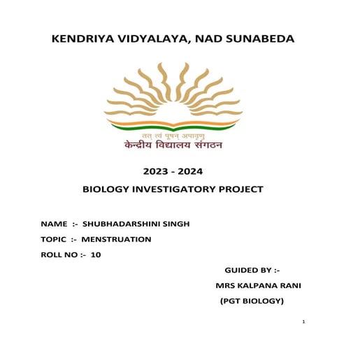 Biology Investigatory Project Class 12th Docx