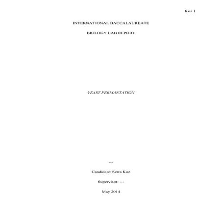 Biology Lab Report 3 | PDF