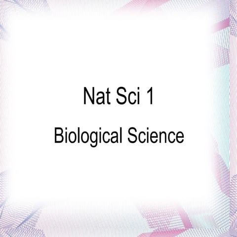General Biology- | PPTX