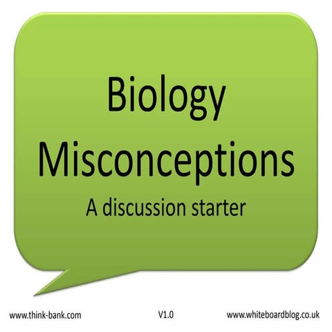 Biology misconceptions | PPTX