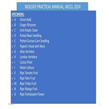 BIOLOGY NATIONAL EXAMINATION COUNCIL (NECO) 2024 PRACTICAL MANUAL.pptx