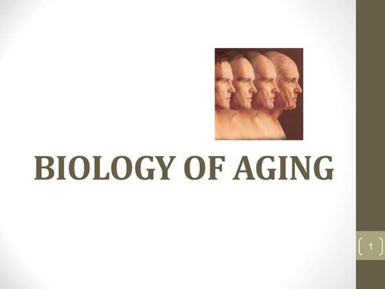 Concepts and theories of aging | PPTX