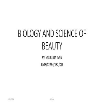 Science Of Sex Appeal Pptx