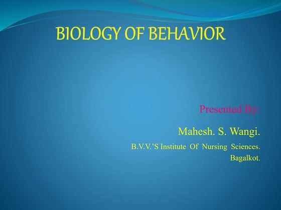 Brain And Behavior | PPT