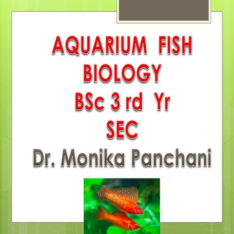 Biology of fish part 1 | PDF | Fish and Aquariums | Pets
