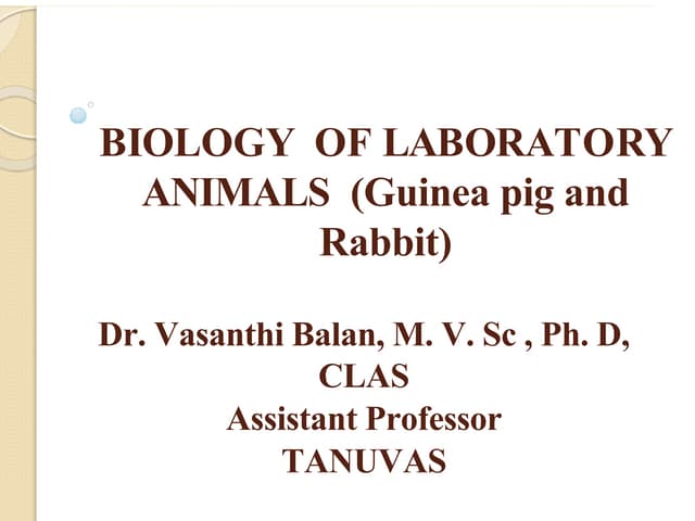 Handling of laboratory animal | PPTX