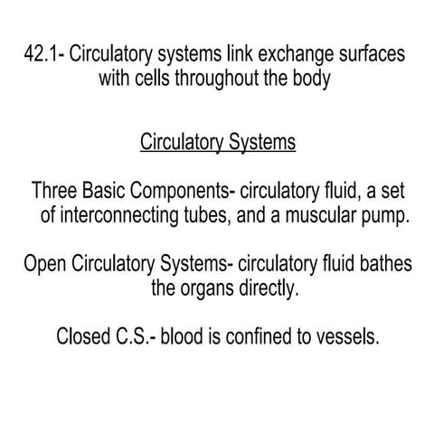 AS Biology The principles of circulation | PPTX