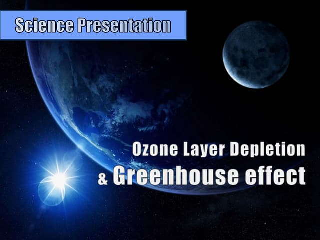 Ozone layer depletion ppt