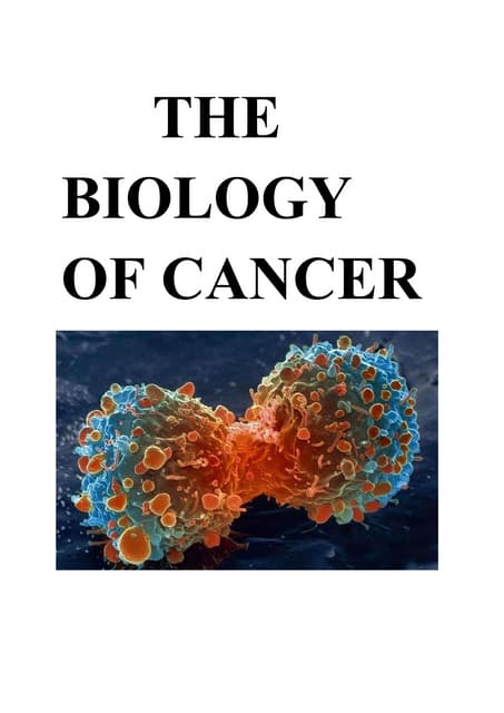 Cancer cell | PPTX | Cancer | Diseases and Conditions