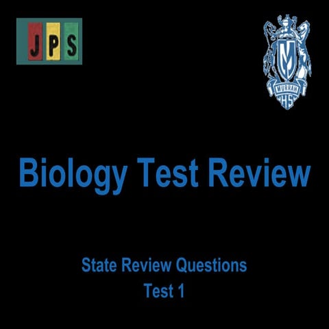 Biology Test Review 1 | PPT