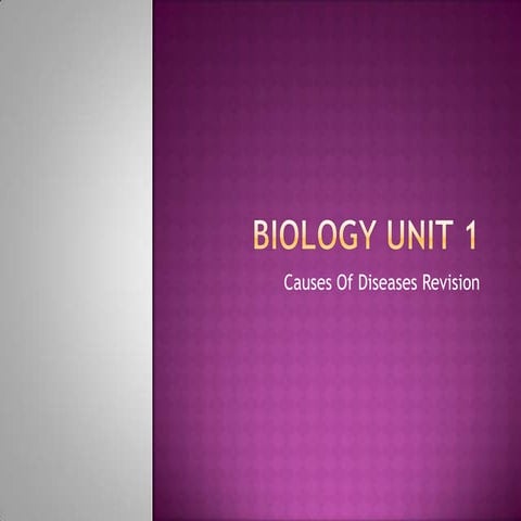 AS Level Biology - Pathogens | PPTX