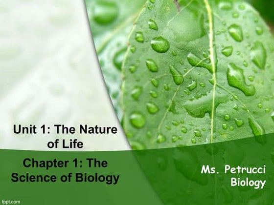 General Biology- Unit 1 | PPT