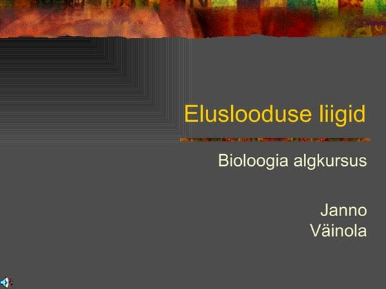 Bioloogia | PPT