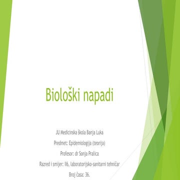 Bioloski napadi | PPTX