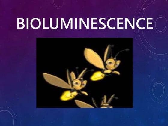 Bioluminescence mechanism | PPTX