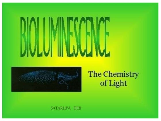 Bioluminescence ppt | PDF | Chemistry | Science