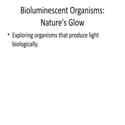 Explore the magical side of biology with this glowing presentation. It ...