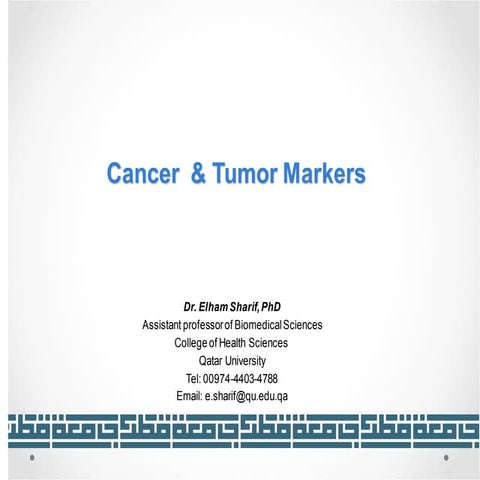 Unit 3: Cancer & Tumor Markers | PDF