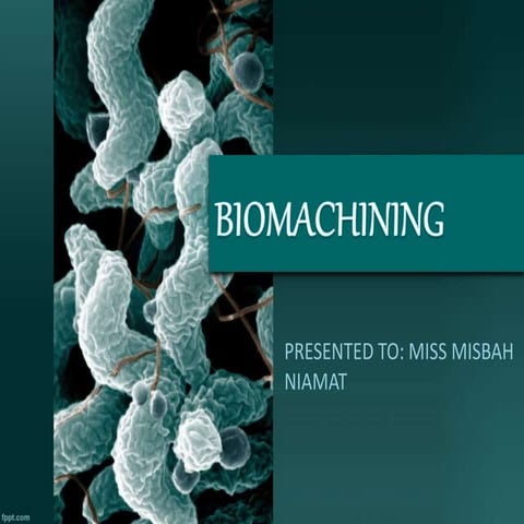 Biomachining | PPTX