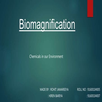 Biomagnification | PPTX