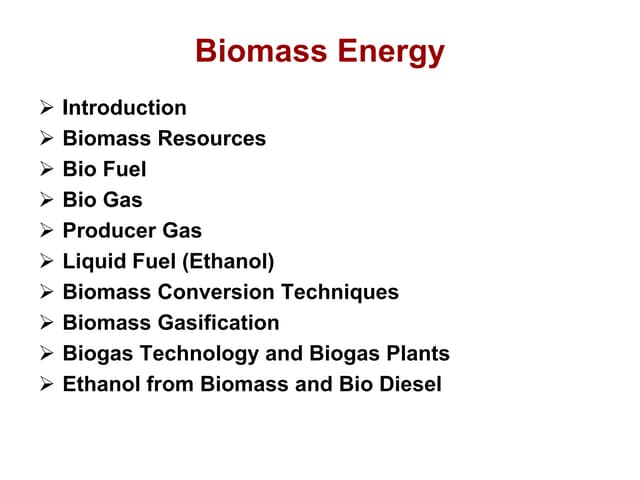 BioMass - Generation and Utilization | PPTX