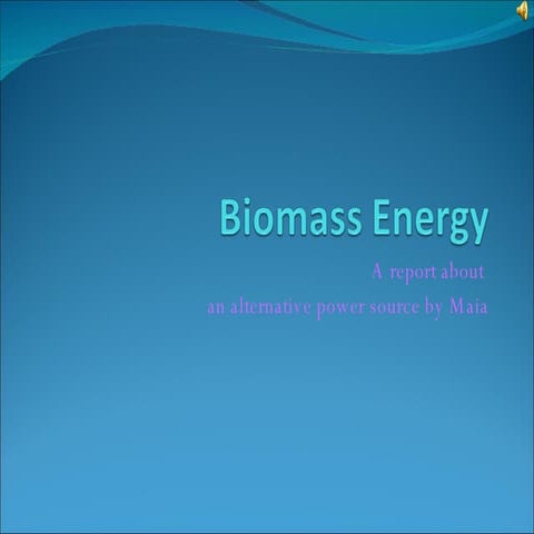 Biomass Power Point | PPT