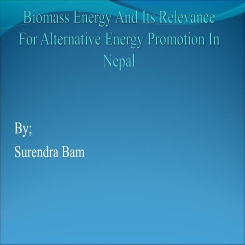 Biomass energy | PPT