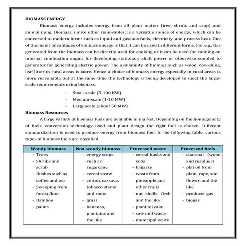 Biomass energy | PDF