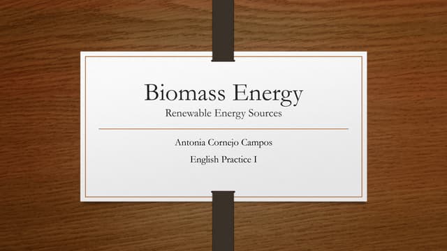 Biomass | PPT