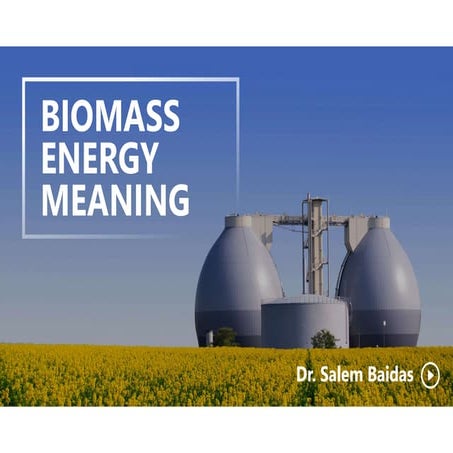 Biomass Energy Meaning | PDF