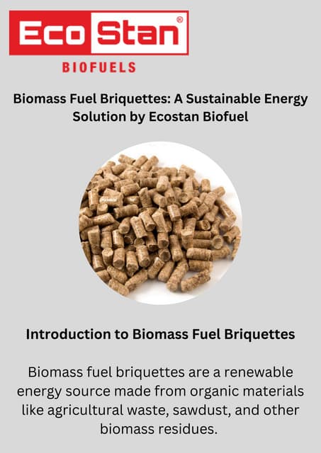 Biomass Wood Pellets: Sustainable Energy for a Greener Future | PDF