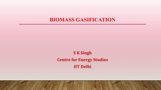 Gasification and types of gasifiers | PPTX