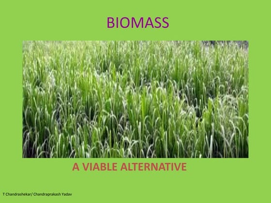 Biomass energy ppt | PPTX