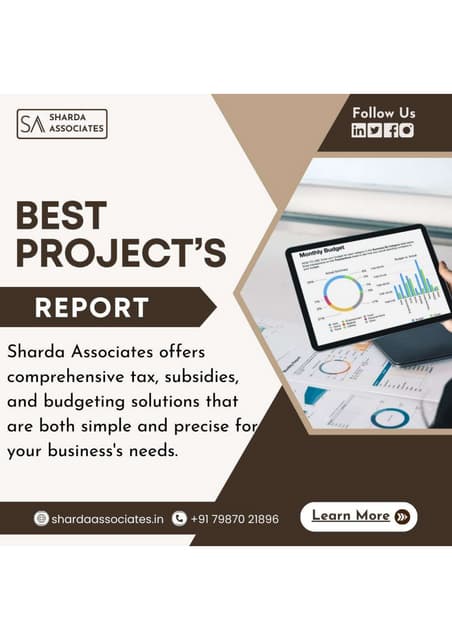 Sample PMEGP Loan Project Report Format | PDF