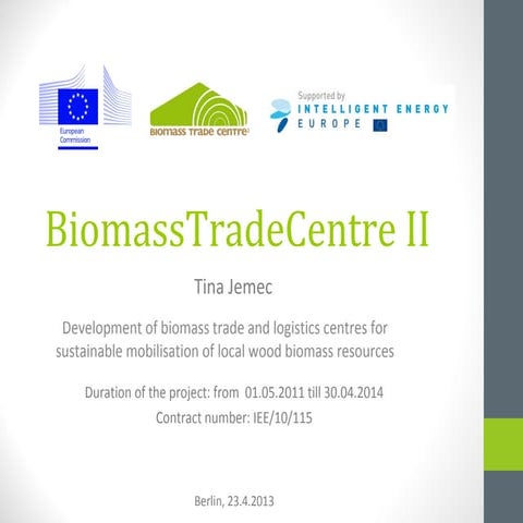 Biomass tradecentre | PPT