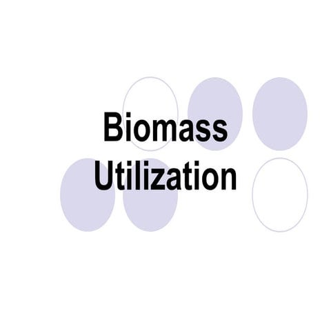 Biomass utilization | PDF