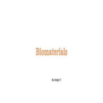 Biomaterials | PPT