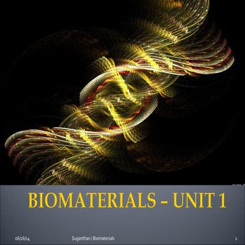 Biomaterials – an overview | PPT