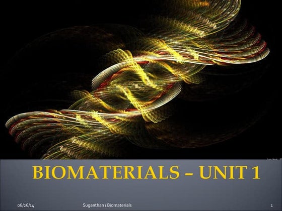 Biomaterials and its Applications | PPT